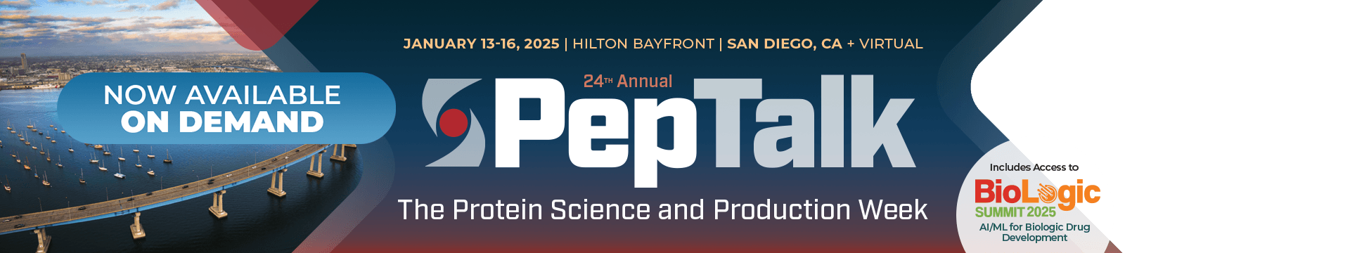 PepTalk | The Protein Science and Production Week | Jan 13-16, 2025 ...
