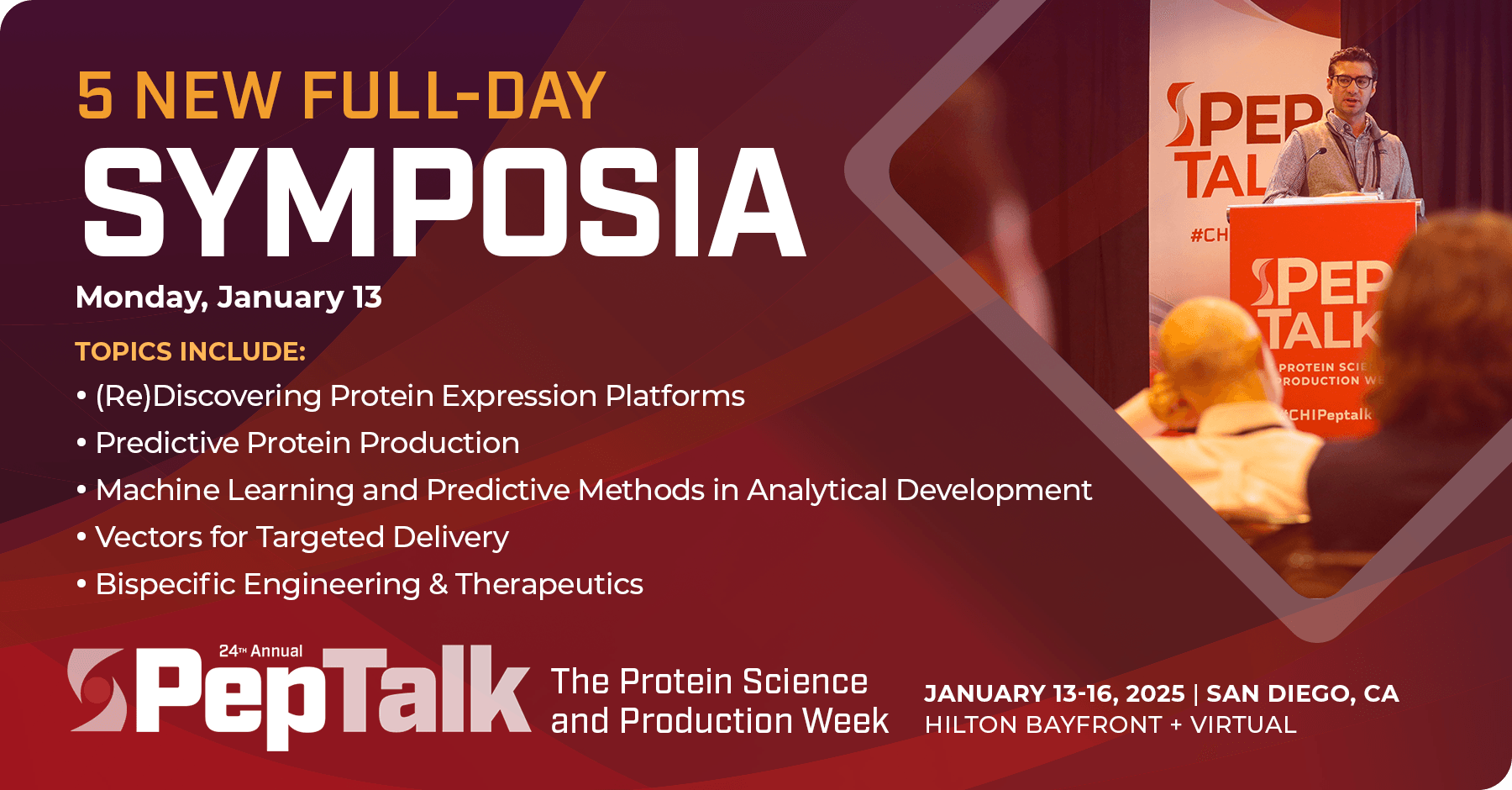 Symposia | PepTalk - The Protein Science and Production Week | Jan 19 ...