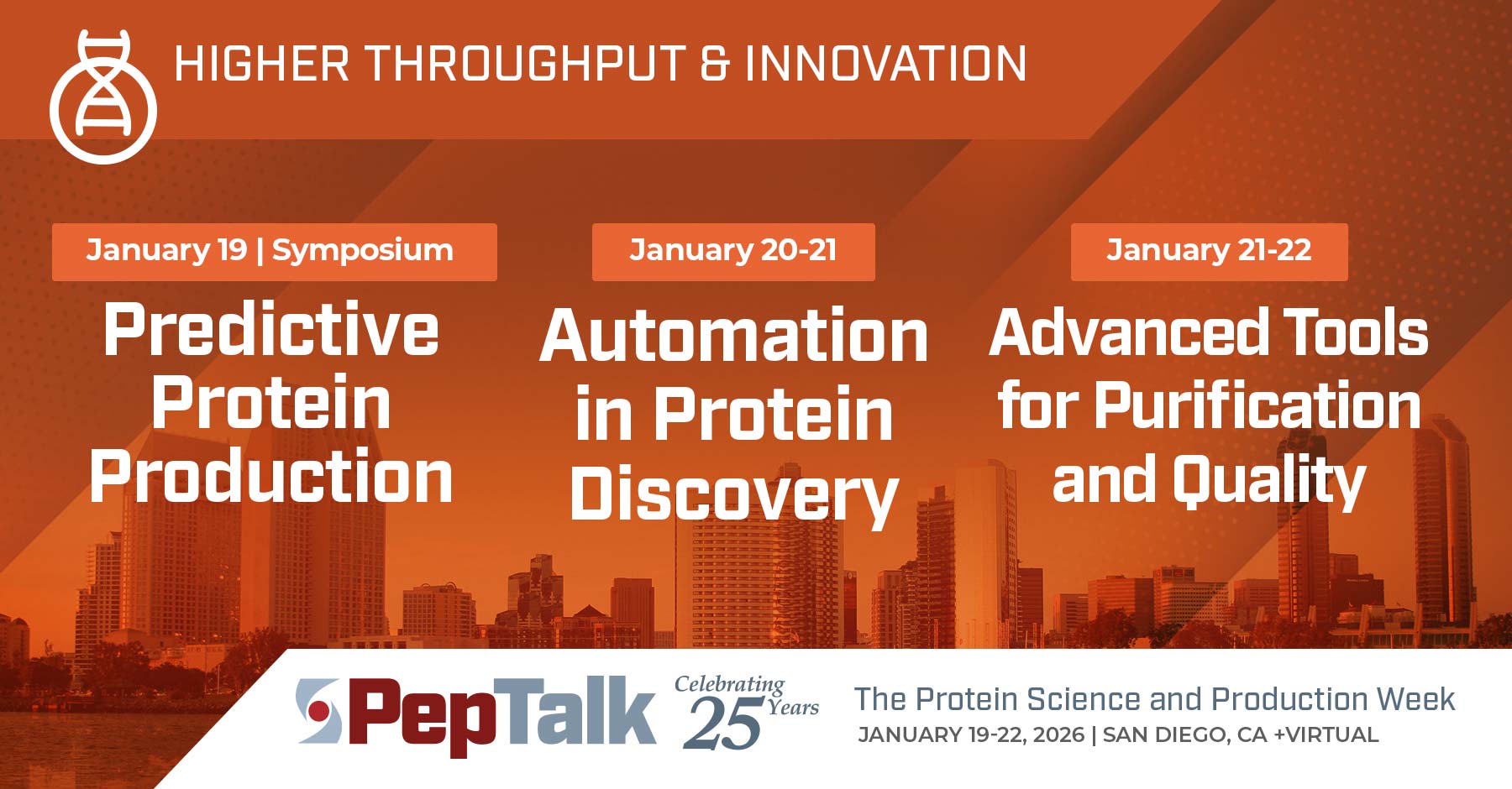 Higher Throughput & Innovation | PepTalk - The Protein Science and ...